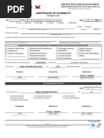Dswd Akap Cert. of Eligibility Forms (1) | PDF