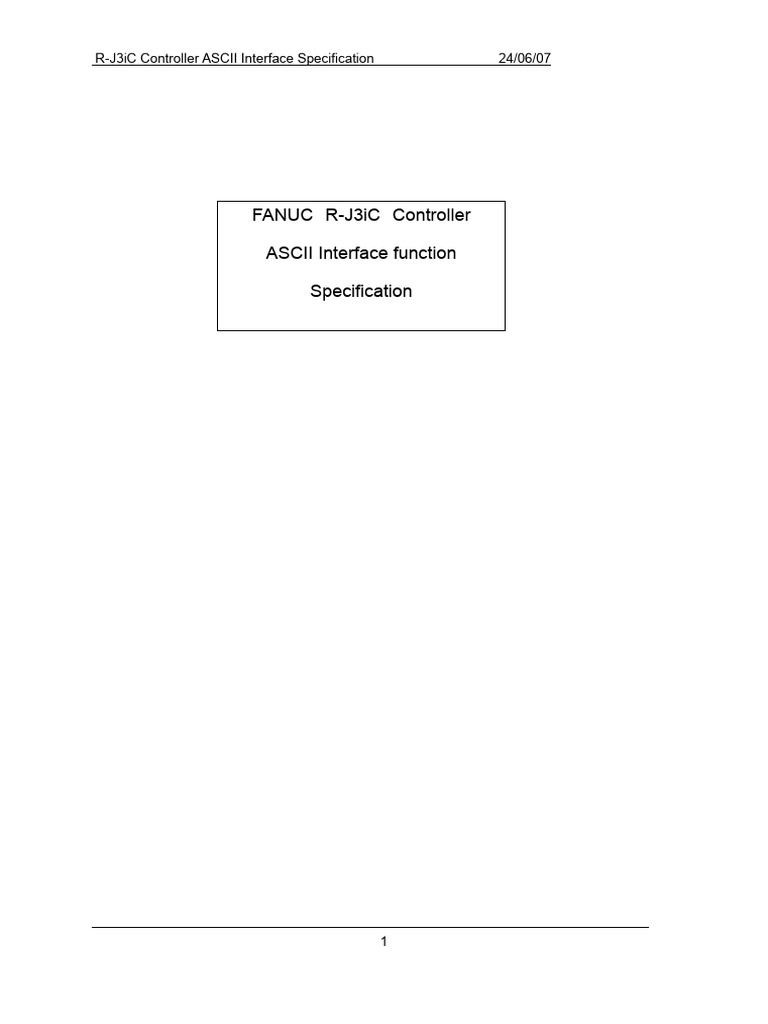 Ascii If Specification R J3ic En Pdf File Transfer Protocol Text File