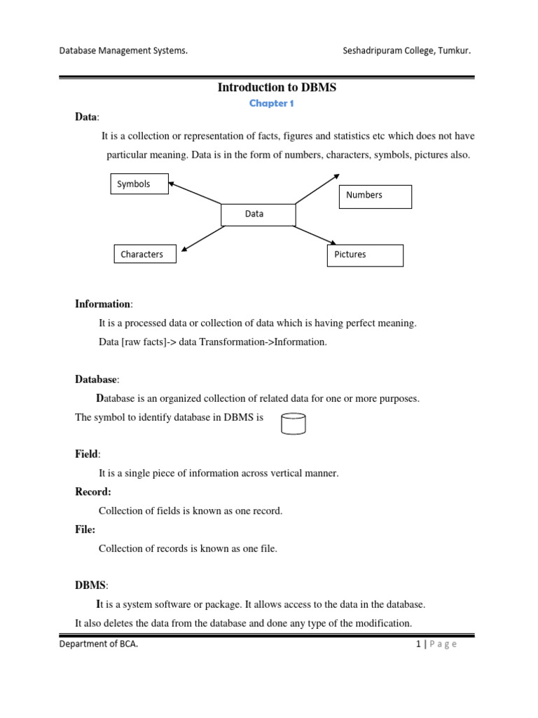 Dbms Notes | PDF | Databases | Computer Data Storage