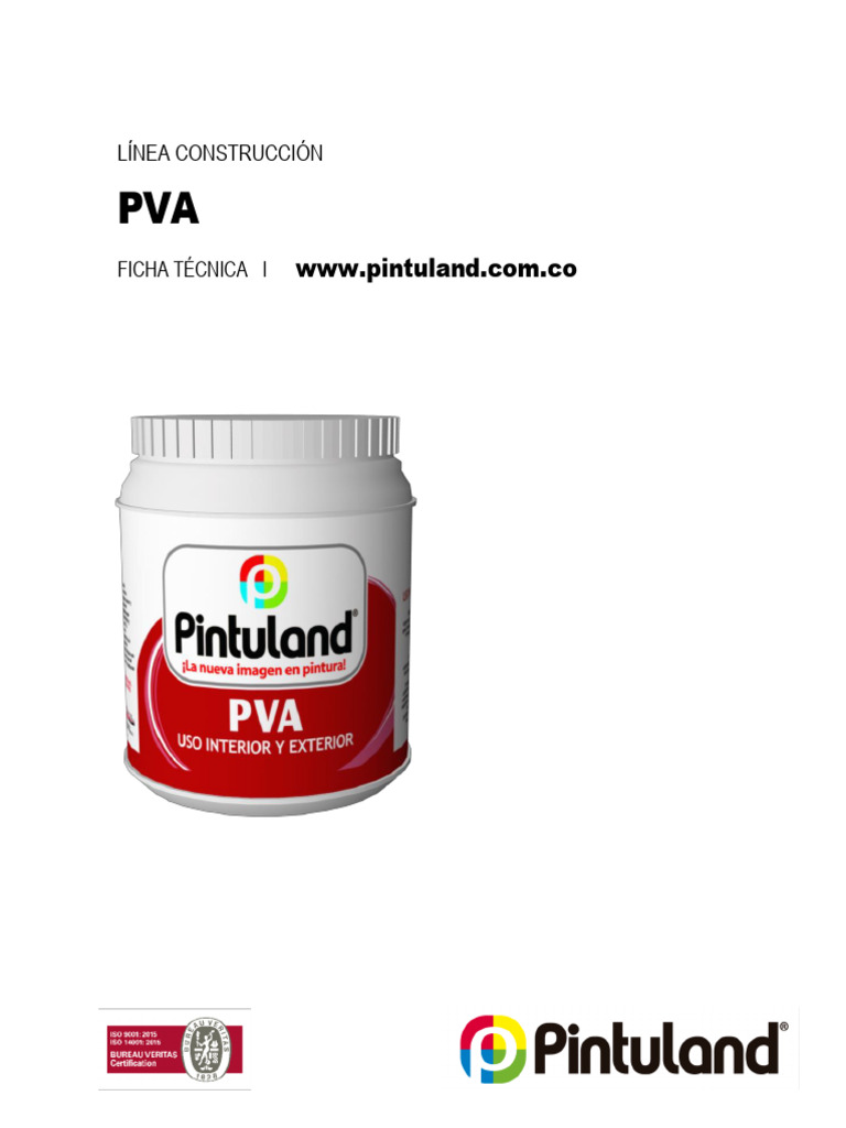 Ficha Tecnica PVA | PDF | Pintar | Materiales