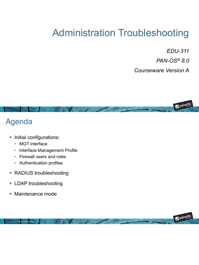 EDU 311 80a MOD 04 Admin Troubleshooting | PDF | Radius | Active Directory