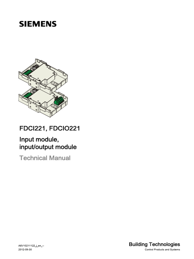Fdci221, Fdcio221 Technical Manual | PDF | Safety | Fuse (Electrical)