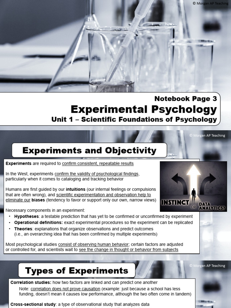 Notebook Page 3 - Experimental Psychology | PDF | Experiment | Statistics