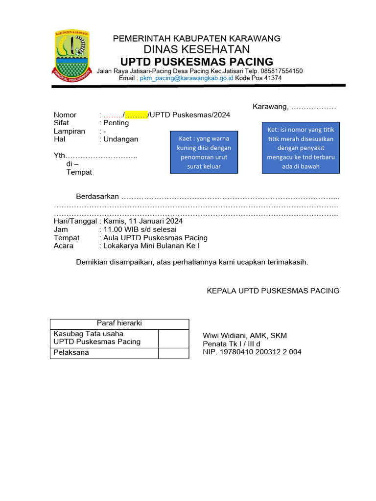 SURAT TUGAS 2024 | PDF