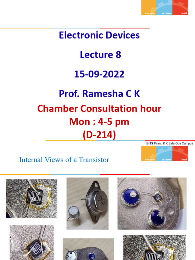 Lecture 8 15092022 | PDF | Doping (Semiconductor) | Semiconductors