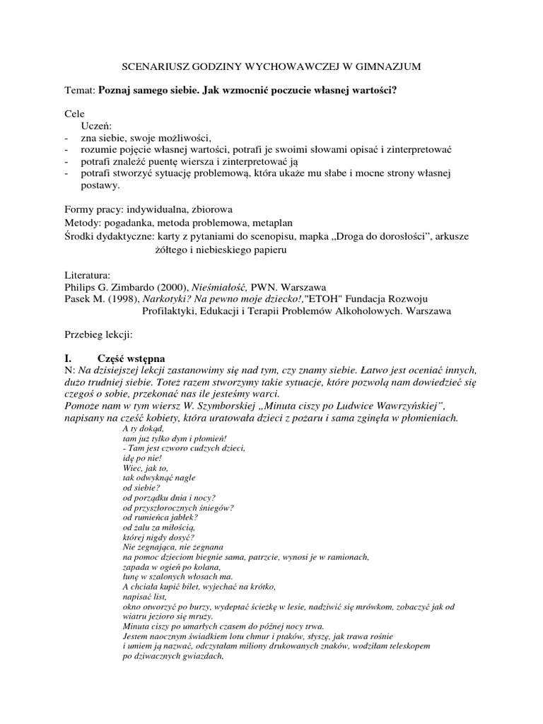 Poznaj samego siebie | PDF