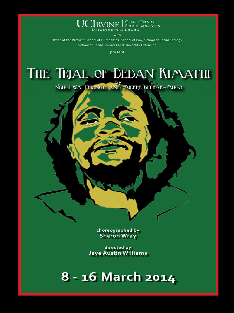 Trial of Dedan Dramaturg Notes-Katrak | PDF