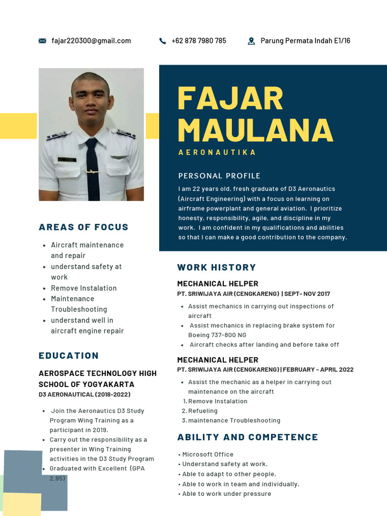 Cv fajar maulana bahasa Inggris | Download Free PDF | Aerospace ... Cv fajar maulana bahasa Inggris | Download Free PDF | Aerospace ...