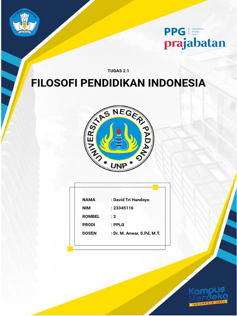 Tugas 2.1 Filosofi Pendidikan Indonesia | PDF Tugas 2.1 Filosofi Pendidikan Indonesia | PDF