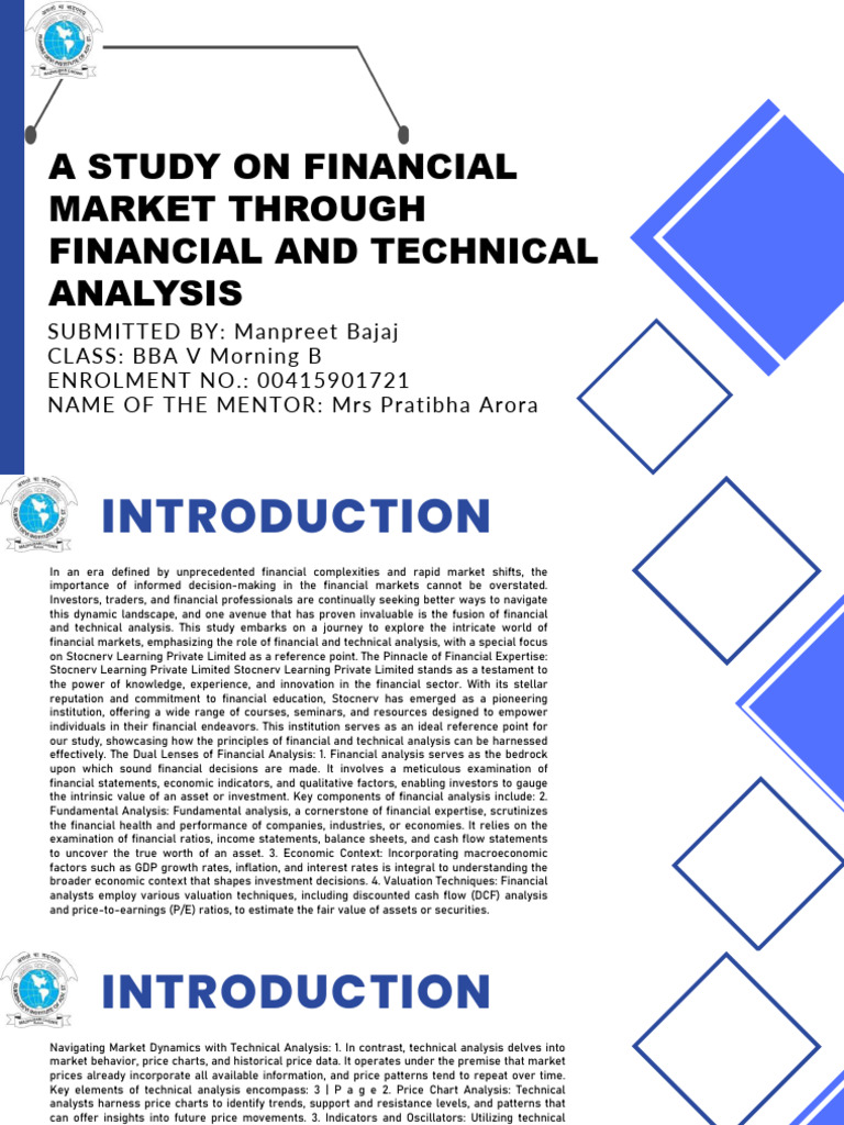 PROJECT | PDF | Technical Analysis | Investing