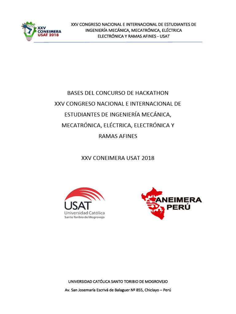 BASES Hackathon | PDF | Mecatrónica | Ingeniería