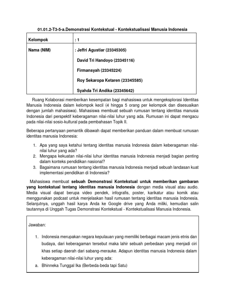 Topik 3 - Demonstrasi Kontekstual - Filosofi Pendidikan | PDF | Karier & Perkembangan