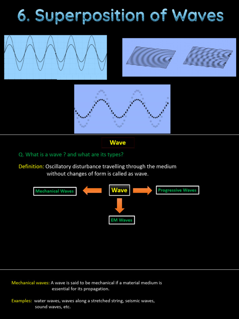 Superposition of Waves One Shot | PDF | Waves | Oscillation
