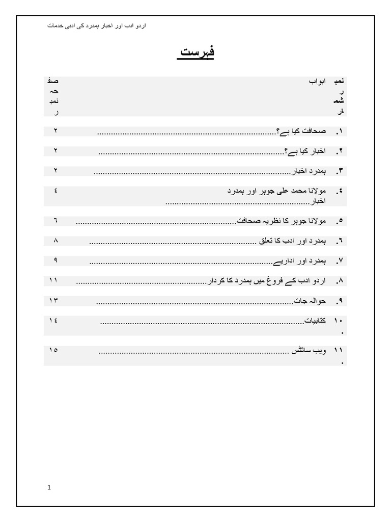 Assignment On Newspaper Hamdard | PDF