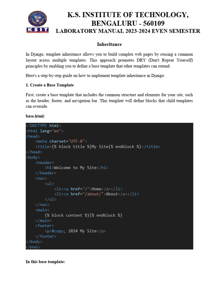 Additional Inheritance in Django | PDF | Networking | Internet & Web