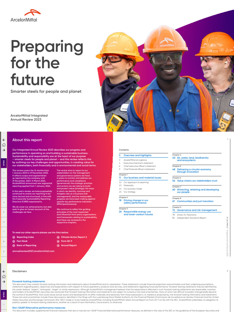 Arcelor Mittal Integrated Annual Review 2023 | PDF | Steelmaking ... Arcelor Mittal Integrated Annual Review 2023 | PDF | Steelmaking ...