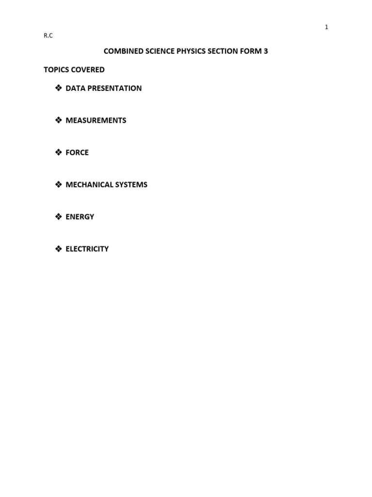 Fm3 Physics Notes Download Free Pdf Weight Mass