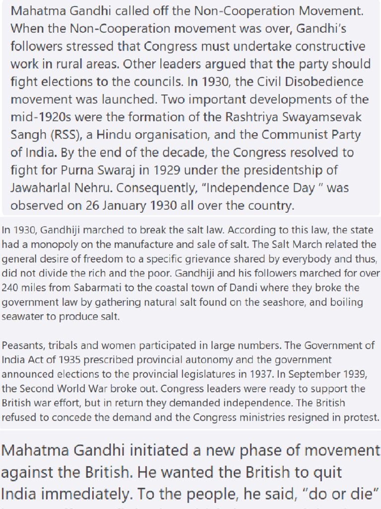 The National Movement Notes | PDF