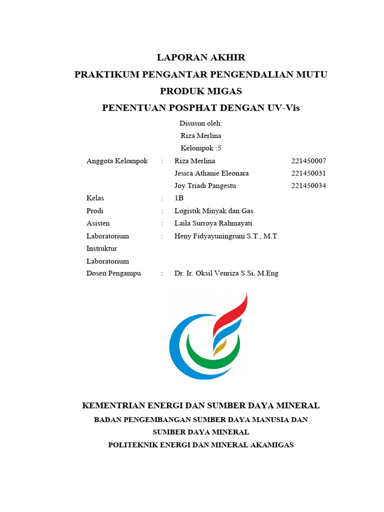 Objek (2) Penentuan Posphat Dengan Uv Vis | PDF | Sains & Matematika