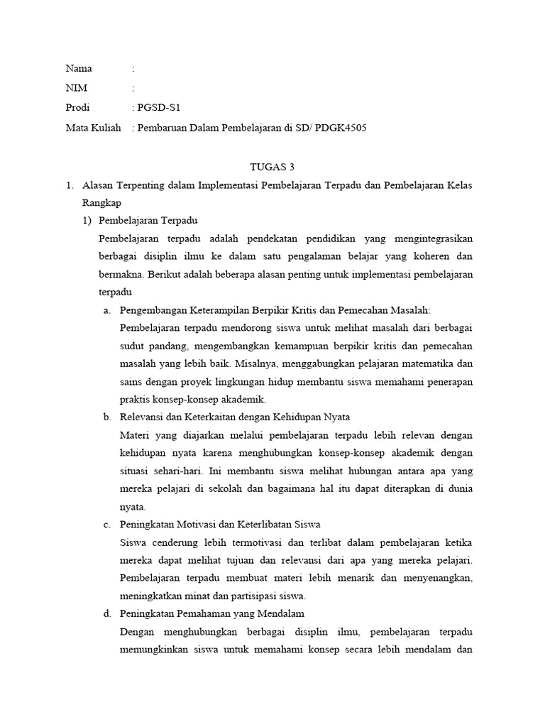 Tugas 3 PDGK4505 | PDF