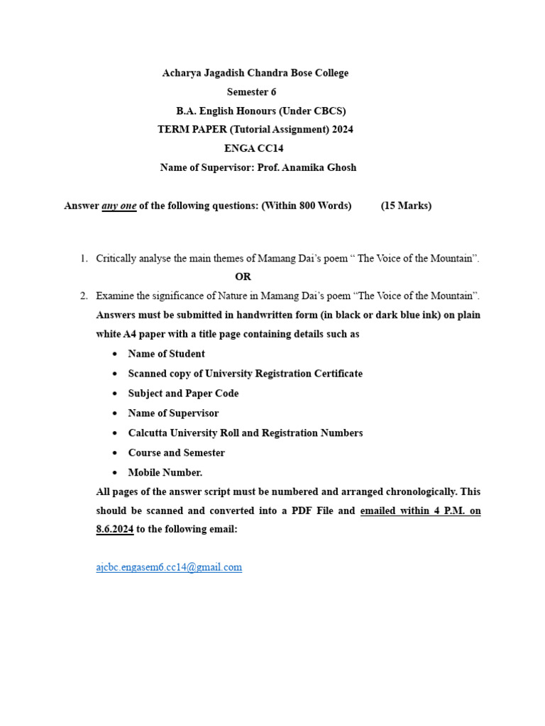 Tutorial Sem 6 Enga Cc14 2024 | PDF | Technology & Engineering