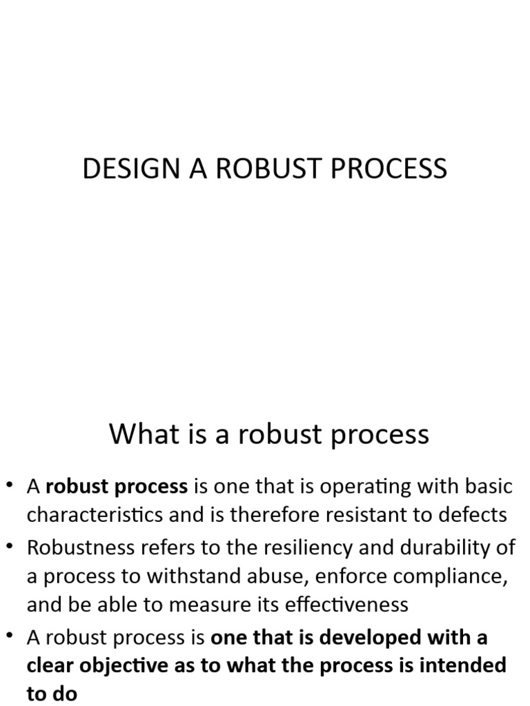 robust process and BPR readiness(1) | Download Free PDF | Business ...