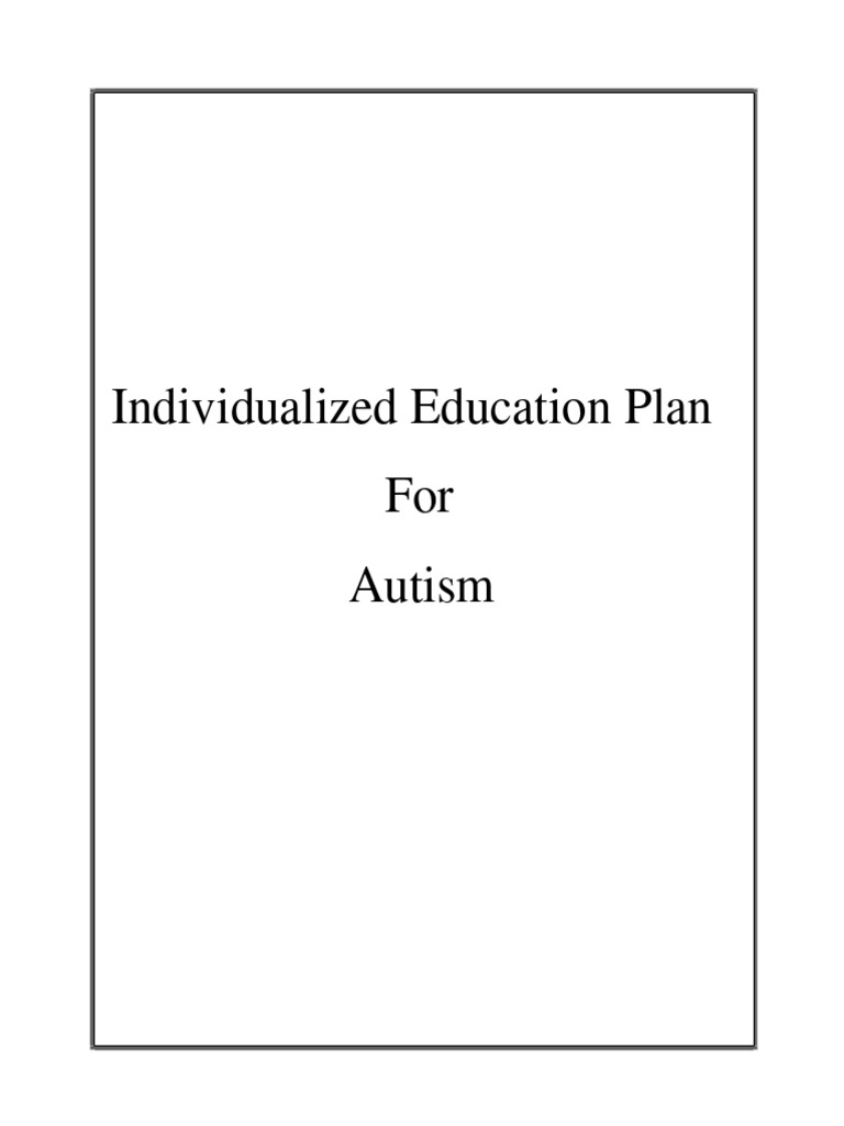 Autism Education Plan Guide | PDF