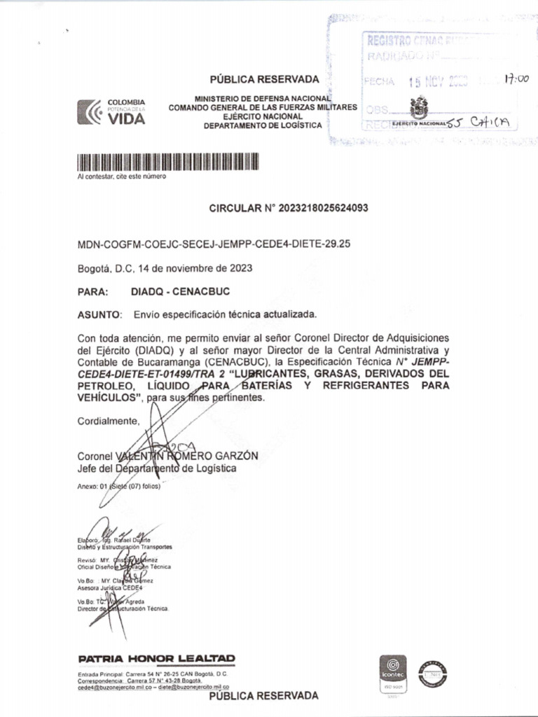 ESPECIFICACIONES TÉCNICAS No JEMPP - CEDE4 - DIETE - ET - 01499 - TRA - V2 | PDF