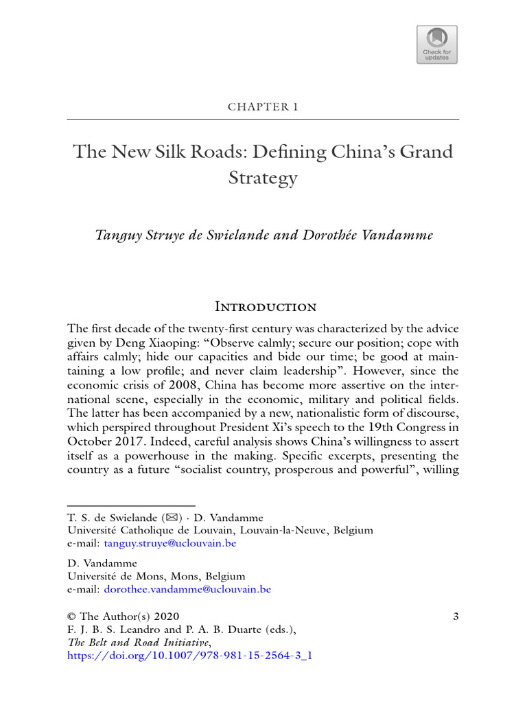 Defining China's Grand Strategy: BRI | PDF | China | World Politics