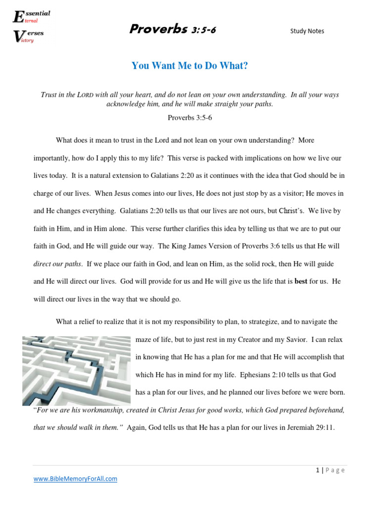 Proverbs 35 6 Study Guide | PDF | English Standard Version | Religious ...