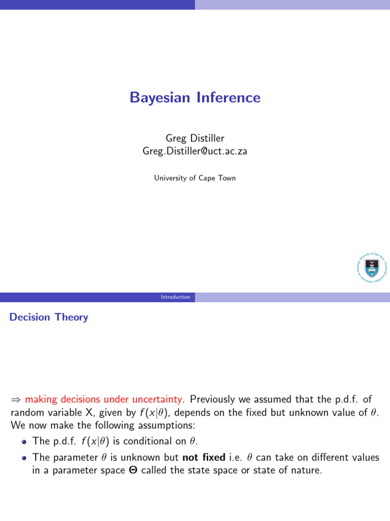 Bayes 1 | PDF | Probability Density Function | Probability