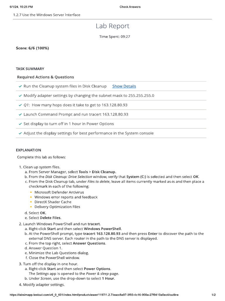 Use The Windows Server Interface | PDF