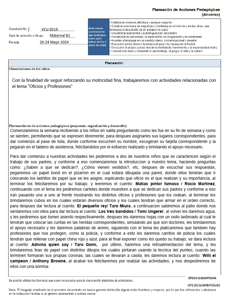 Planeacion Mat. B1-06 | PDF