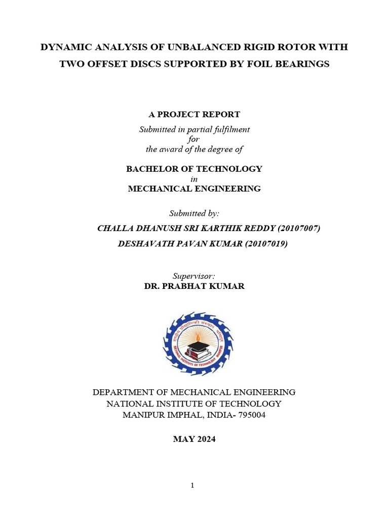 Updated_report_22 | Download Free PDF | Bearing (Mechanical) | Rotation