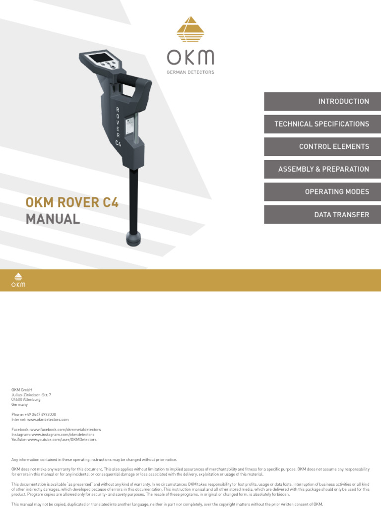 Manual Rover-C4-2021 EN | PDF | Bluetooth | Battery Charger