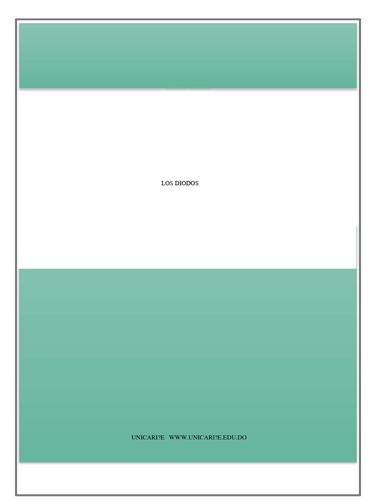 Tipos y Funciones de Diodos Electrónicos | PDF | Tubo vacío | Diodo