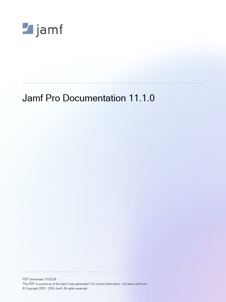 Jamf Pro Documentation 11.1.0 1-2-2024 | PDF | Application Software ... Jamf Pro Documentation 11.1.0 1-2-2024 | PDF | Application Software ...