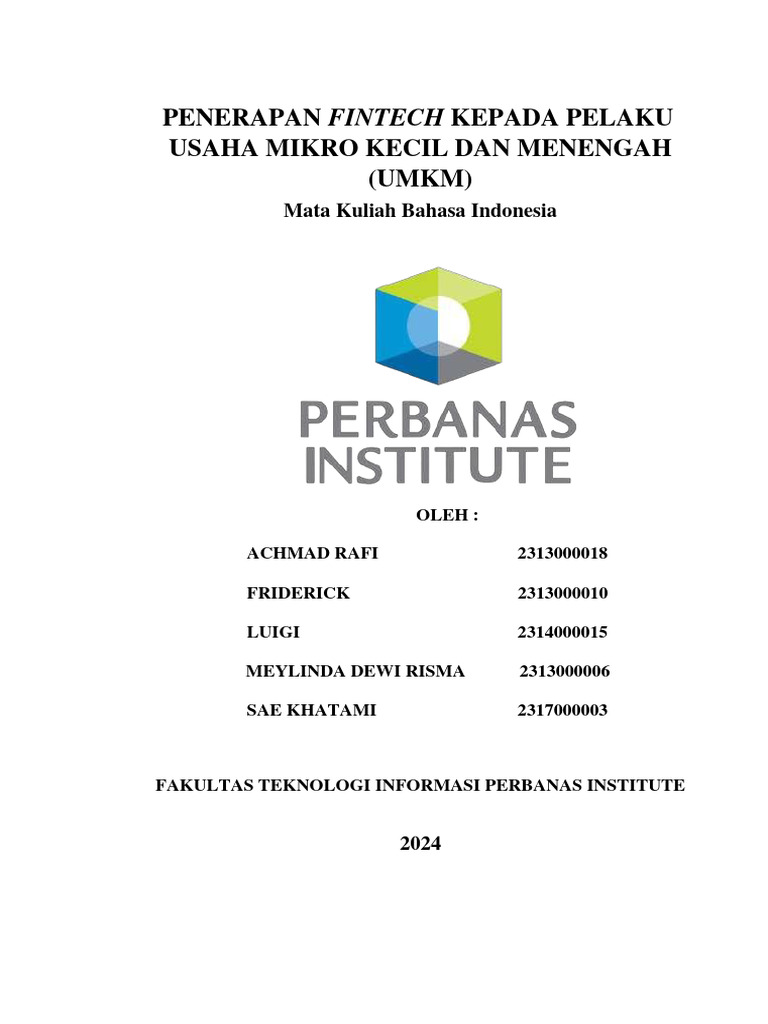 Konsep Karya Ilmiah Kel V | PDF | Bisnis