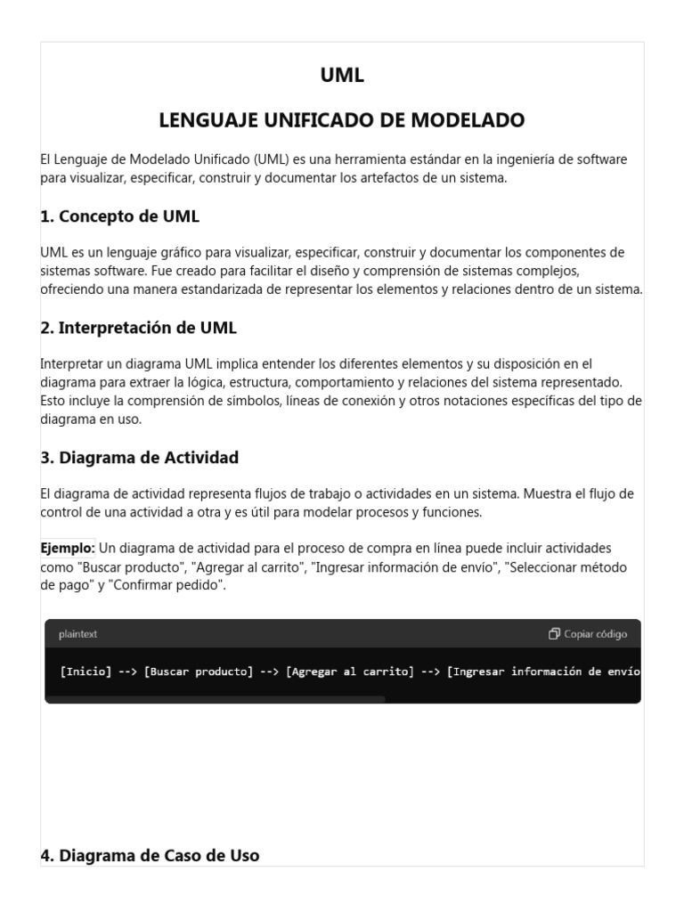 UML Lenguaje Unificado de Modelado | Descargar gratis PDF | Lenguaje de modelado unificado ...