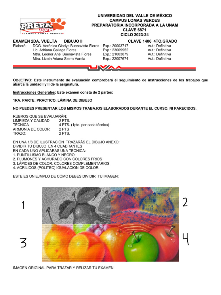 Final Dibujo Ii 23-24. 2da Vuelta 4 1 | PDF | Libros