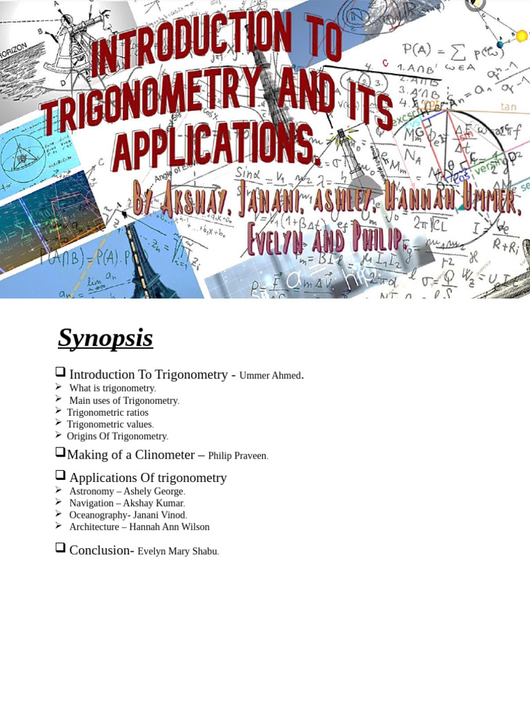 Applications Of Trigonometery Download Free Pdf Trigonometric Functions Trigonometry