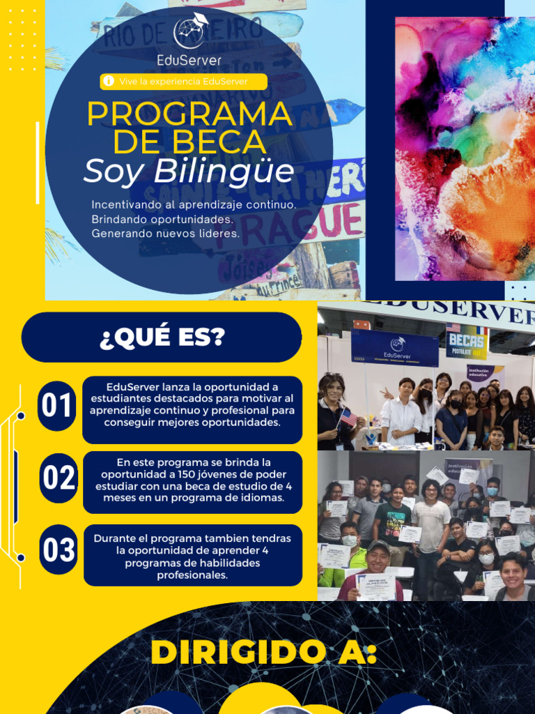 PROGRAMA DE BECA - Soy Bilingüe - Programa 2024-I | PDF