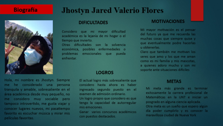 Jhostyn Jared Valerio Flores-Biografia | PDF