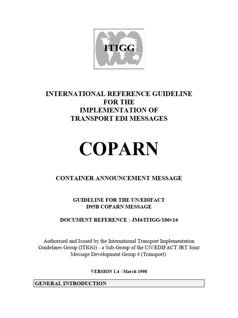 Coparn D95B | PDF | Electronic Data Interchange