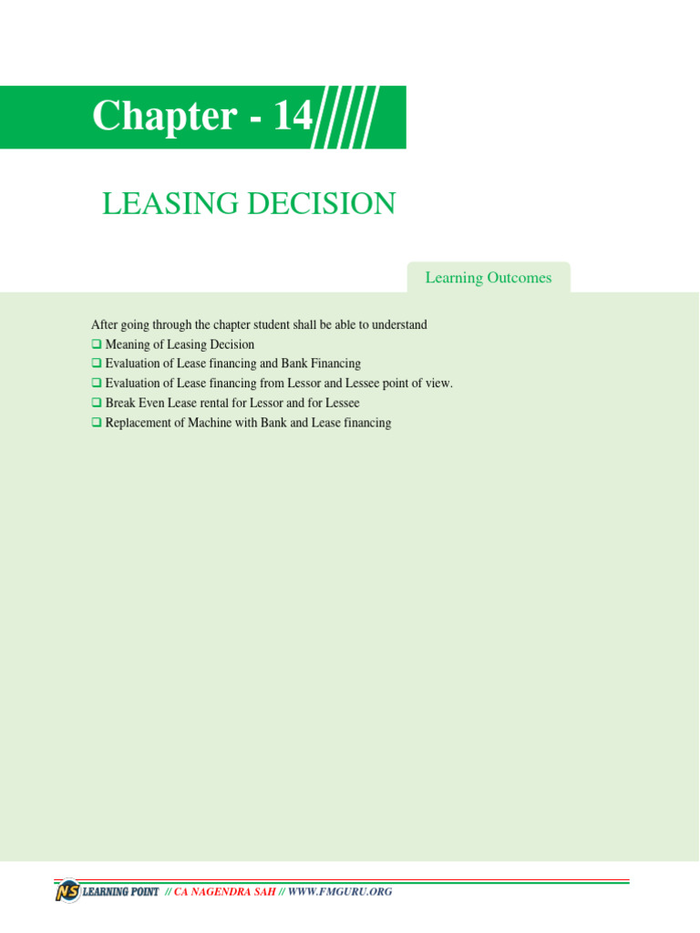 Leasing Questions | PDF | Depreciation | Present Value