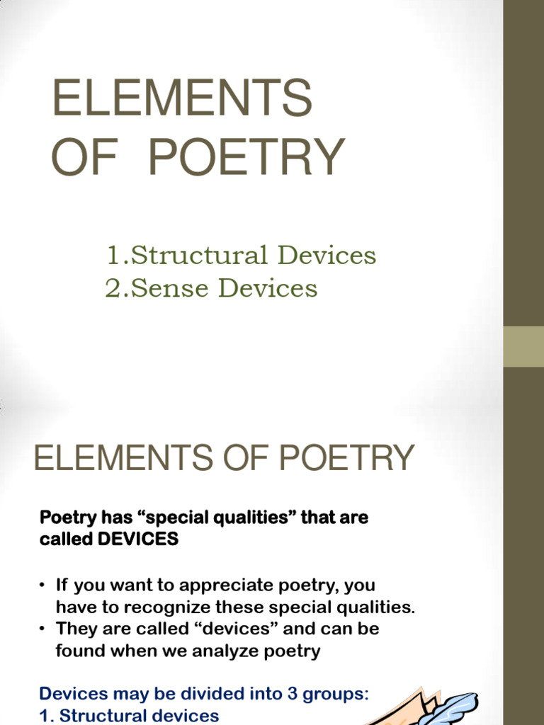 Elements of Poetry PART 1 | PDF | Poetry