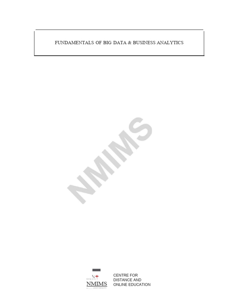Fundamentals of Big Data & Business Analytics | PDF | Analytics | Big Data