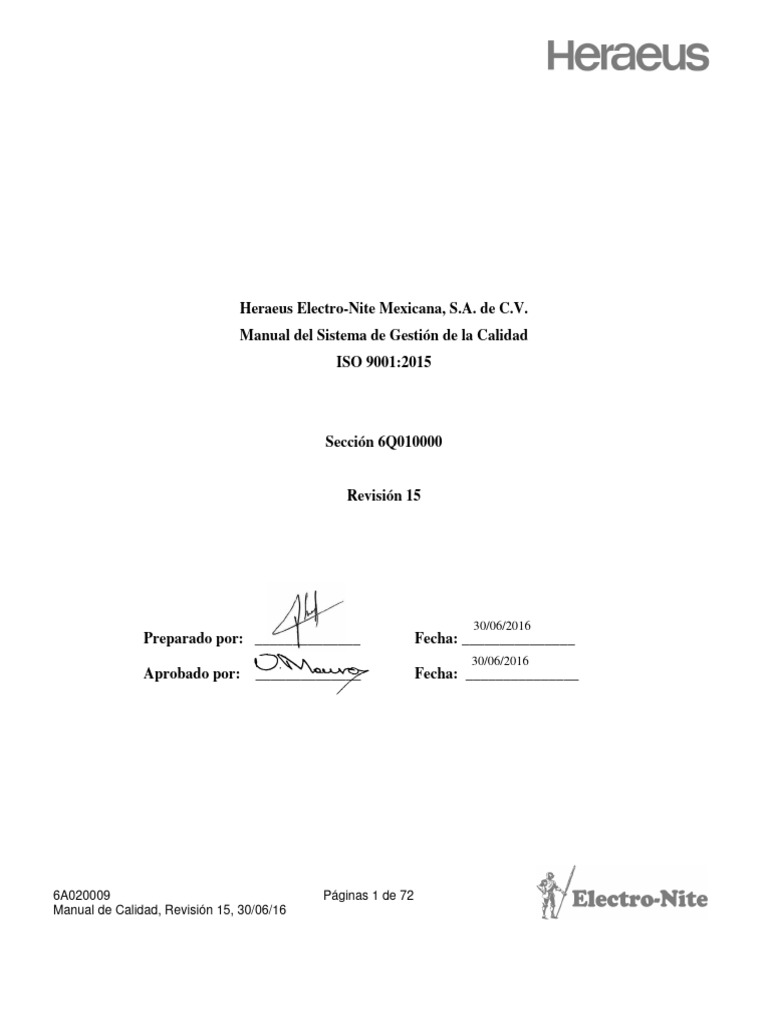 Manual Integrado ISO 9001 e ISO 14001 | PDF | Calidad (comercial ...