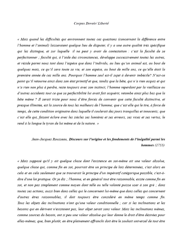 Humanité, liberté et devoir moral | PDF | Vertu