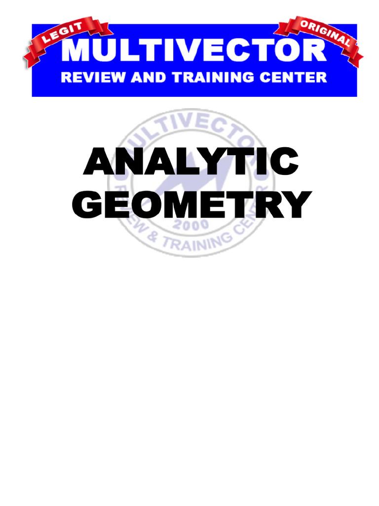 Analytic Geometry | PDF